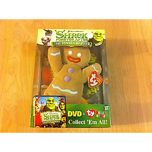 Shrek Forever After DVD + TY Beanie Baby (Gingerbread man)
