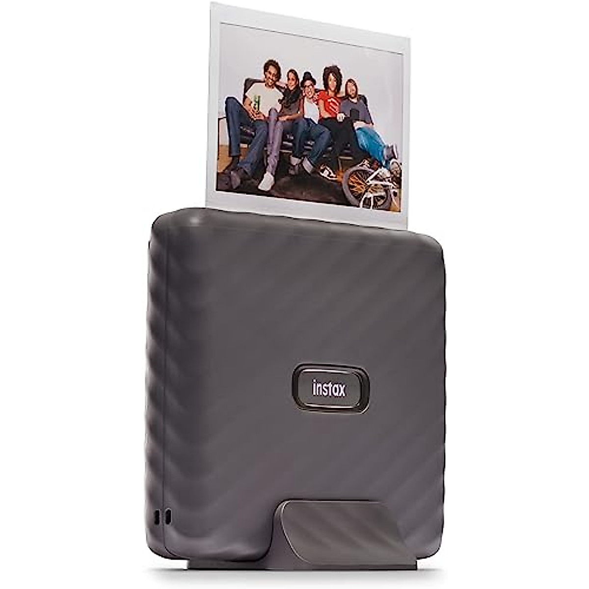 Fujifilm Instax Link Wide Smartphone Printer Mocha Grey + Fuji Instax Wide Instant Film Value Pack (20 Sheets) with Film Stickers, Frames Wireless Bluetooth Printer