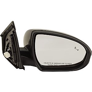 Kool Vue Passenger Side Power Heated Mirror for Hyundai Tucson 2016-2018 With Signal Light & Blind Spot Light; Without Memory Paintable