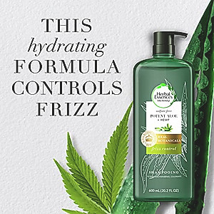 Herbal Essences bio:renew Sulfate Free Hemp + Potent Aloe Shampoo and Conditioner Set, 20.2 Fl Oz Each — Nourishes Dry Hair for Frizz Control, Paraben and Cruelty Free — Safe for Color Treated Hair