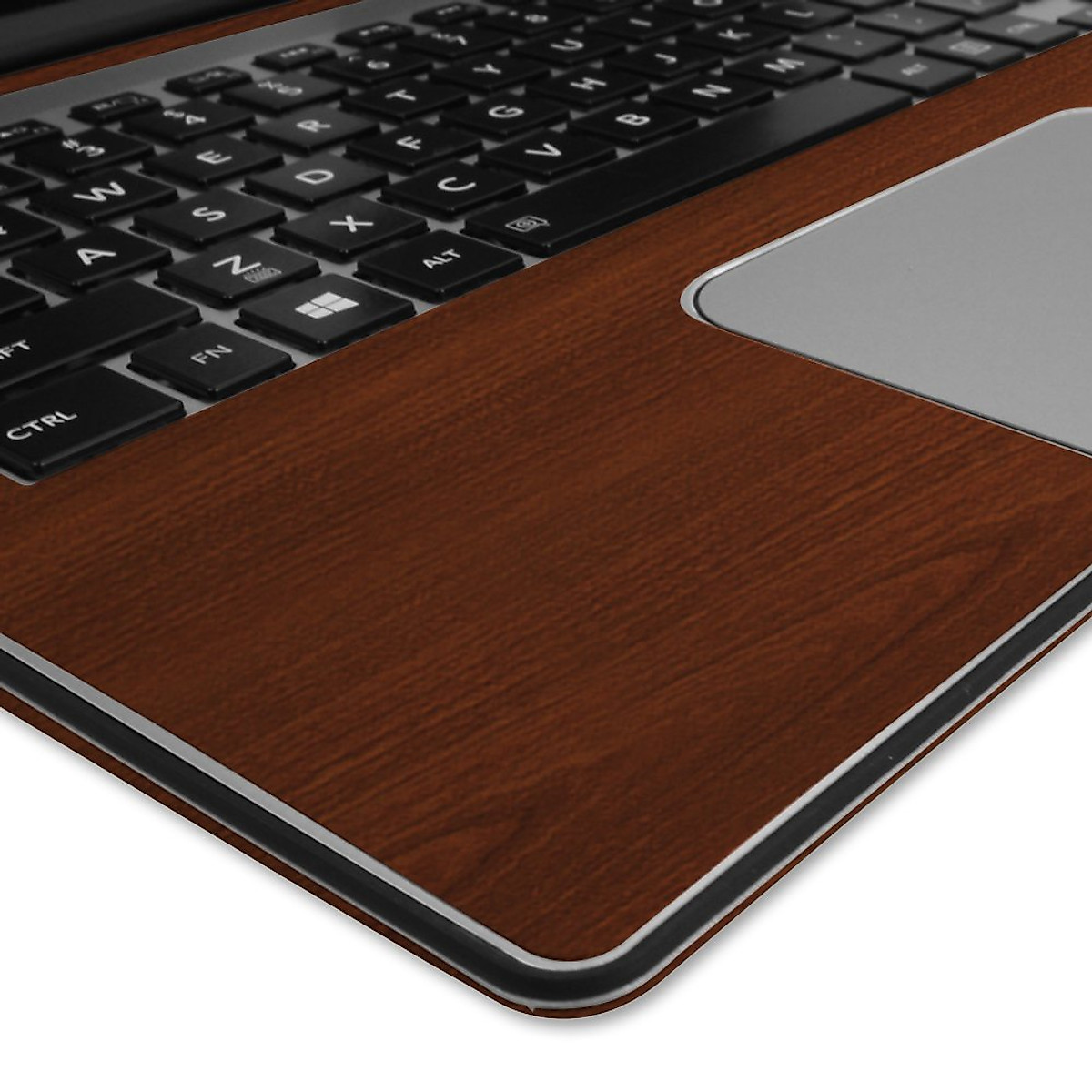 Skinomi Dark Wood Full Body Skin Compatible with Toshiba Satellite Radius (2015, 15.6 inch)(Full Coverage) TechSkin with Anti-Bubble Clear Film Screen Protector
