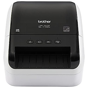 Brother QL-1100C Wide Format, Postage and Barcode Professional Thermal Label Printer, Black