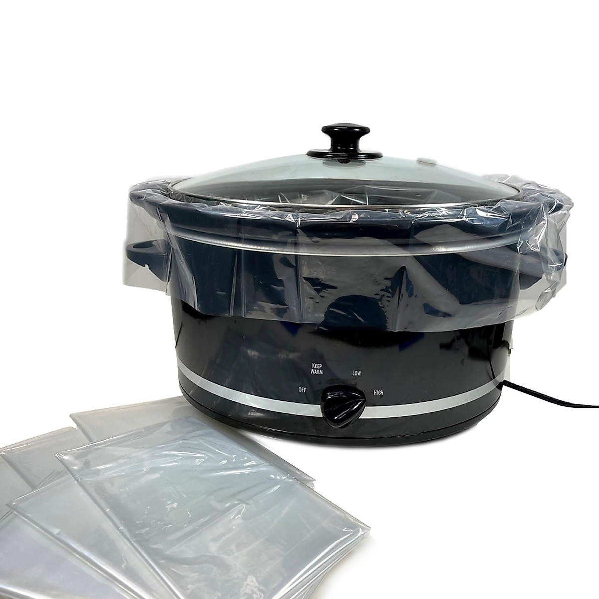 Regency Wraps Slow Cooker Saver, Time Saving, Non-Stick Liners For Easy Clean Up After Making Stews Soup and Meat, Store and Reheat Food, 20 x 12, Pack of 12