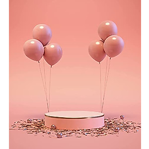 100PCS Rosewood Latex Dusty Rose Mauve Pink Balloon Bouquet Arch Garland Backrop for Kids Party Boho Baby Shower Wedding Bridal Shower Birthday Decoration