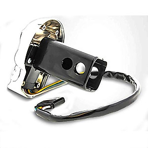 Light-Up Red Eye Skull Trailer Hitch Receiver Cover Brake Tail fits 2" or 1-1/4" Hitches w/4-pole Plug