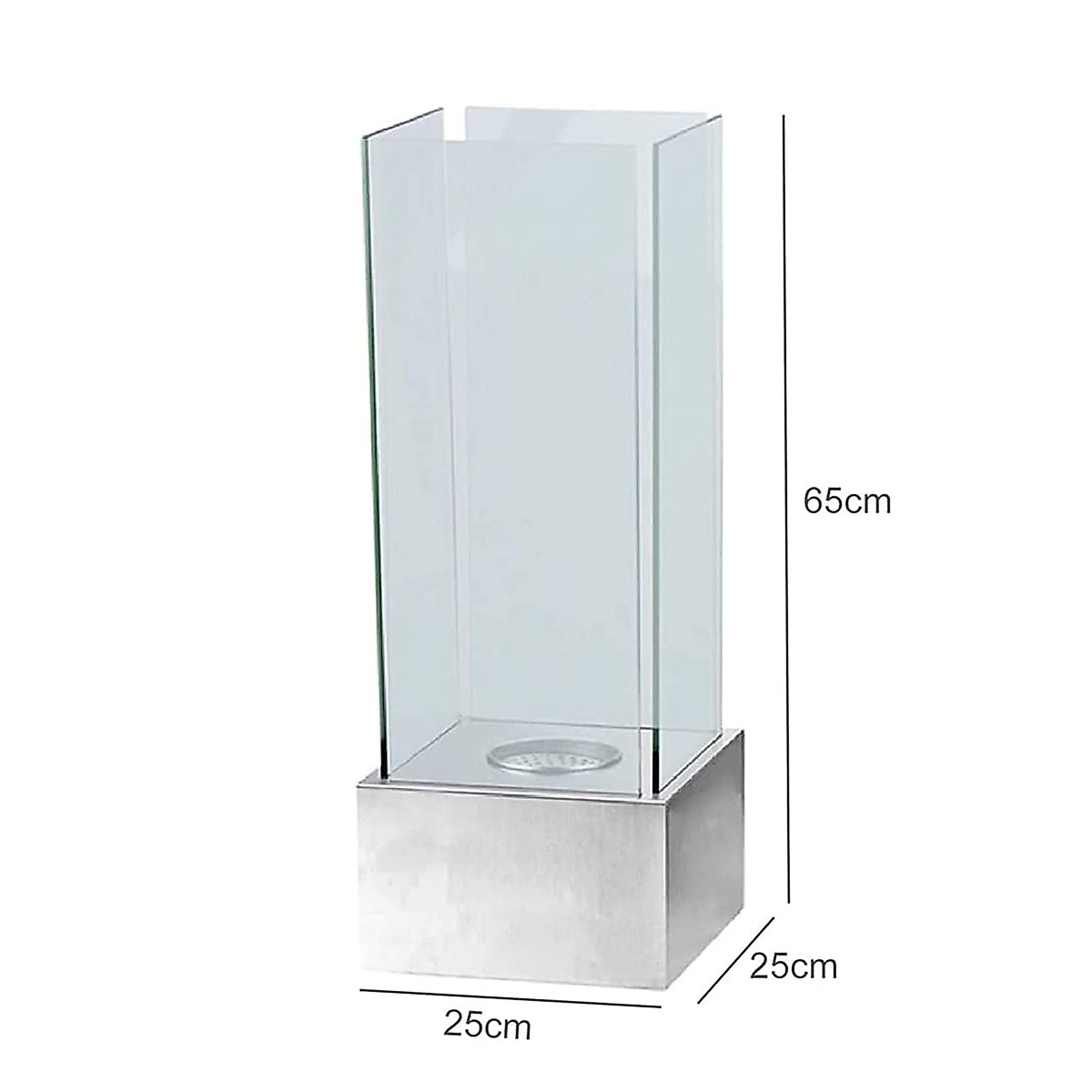 Exception Vertical Bio Ethanol Fireplace, Portable Fire Bowl, Freestanding Patio Fire Pit, for Indoor Outdoor Use