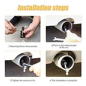 2PCS Turbo Sound Whistle Simulator, Aluminum Alloy Blow off Valve Muffler Sound Booster for Auto Exhaust, Car Roar Maker Tail Pipe Whistle, Styling Running Accessories for Most Cars (Black)