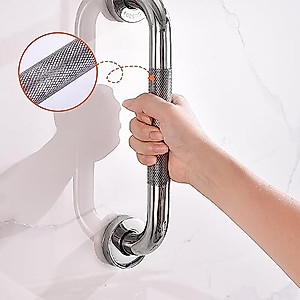 LEYILE 304 Stainless Steel Knurled Handrail Kitchen Toilet Bathroom Elderly Safety Handrail Shower Room Handle Grab
