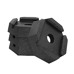 SnapPad Mini Permanently Attached RV Jack Pad for 5.5 inch Square BAL Stabilizer Feet on Travel Trailers (Square 5 4-Pack)