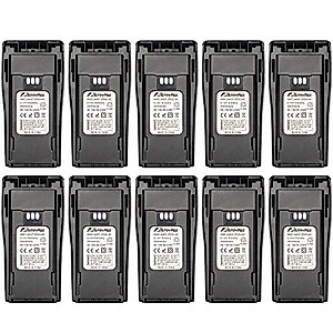 Arrowmax 10 Pack 10PS-AMCL4497-2500-D High Capicity Liion Battery for Motorola CP200 MOTOTRBO CP200D EP450 as NNTN4497