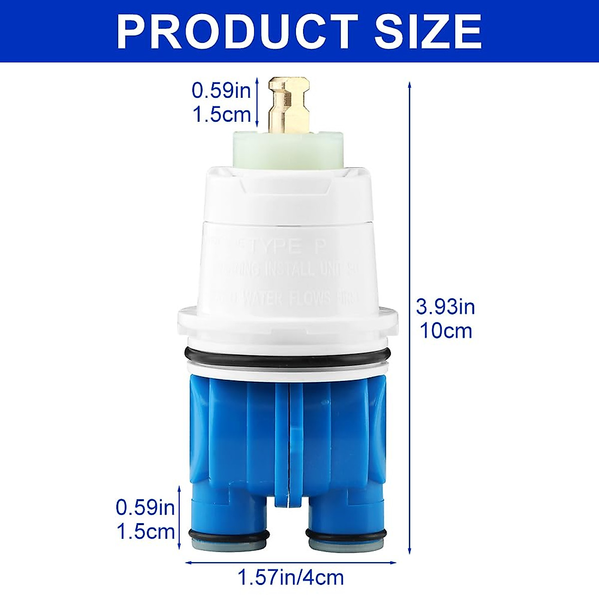 For RP19804 Shower Cartridge Compatible with Faucet 1300/1400 Series Tub and Shower Valves, Bathroom Replacement Parts Cartridge