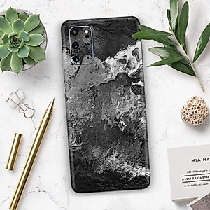 DesignSkinz Liquid Abstract Paint V56 Protective Vinyl Decal Wrap Skin Cover Compatible with The Samsung Galaxy S20 (Screen Trim & Back Glass Skin)