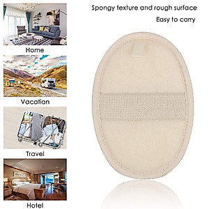 10-Pack Exfoliating Loofah Sponge Pads - Natural Luffa & Terry Cloth, Body Scrubbers for Shower & Bath Mooerca