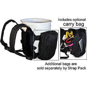 Backpack for 5 Gallon Buckets for Ice Fishing, Picking Apples and Sports