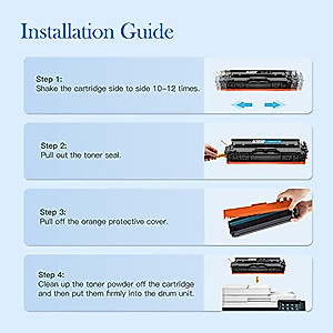 Valuetoner Compatible Toner Cartridge Replacement for HP 204A CF510A CF511A CF512A CF513A to use with Color Laserjet Pro MFP M180nw M154nw M180n M154a MFP M181fw Printer Tray(4-Pack)