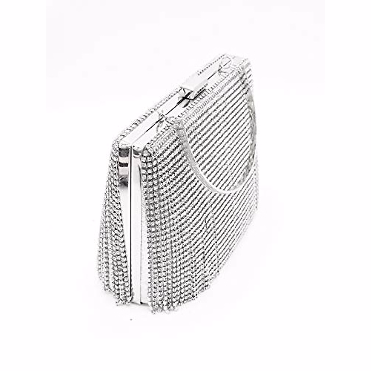 RomanticDesign Rhinestone Evening Bag Clutch Purses for Women Cocktail Party Wedding Glitter Handbag Clutches
