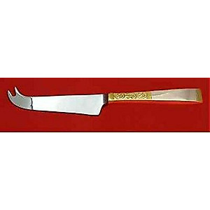 Golden Scroll by Gorham Sterling Silver Cheese Knife with Pick Custom Made HHWS