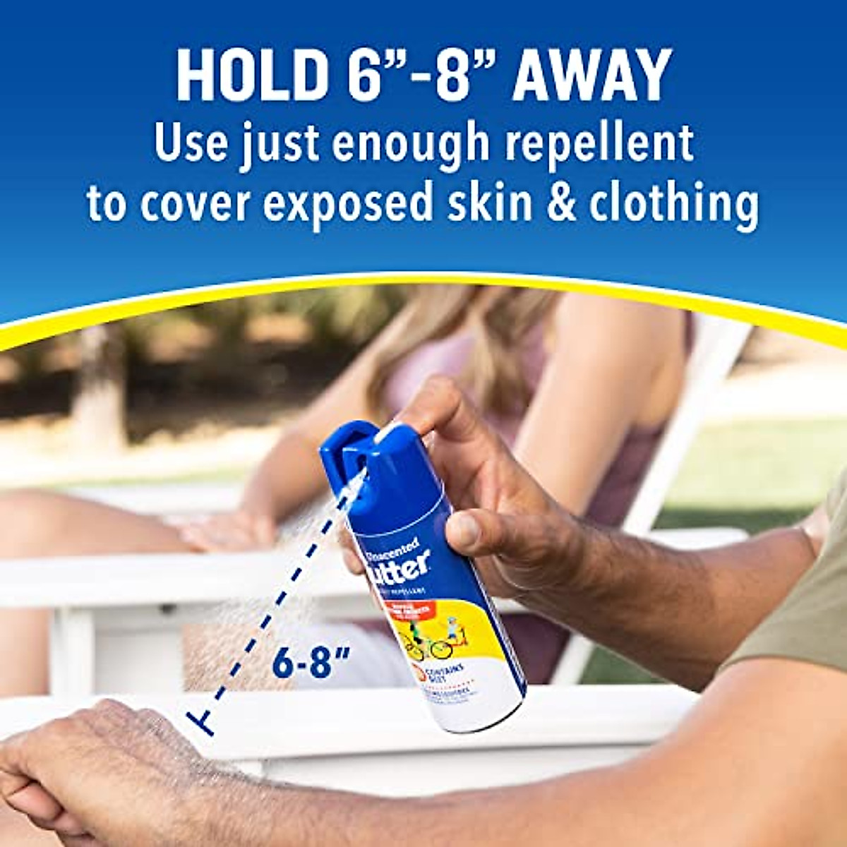 Cutter Insect Repellent 11 Ounces, Unscented Aerosol, Repels Mosquitoes Up To 10 Hours