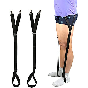 Shirt Stays With Pin Secure Hold Y-STYLE Adjustable Strap