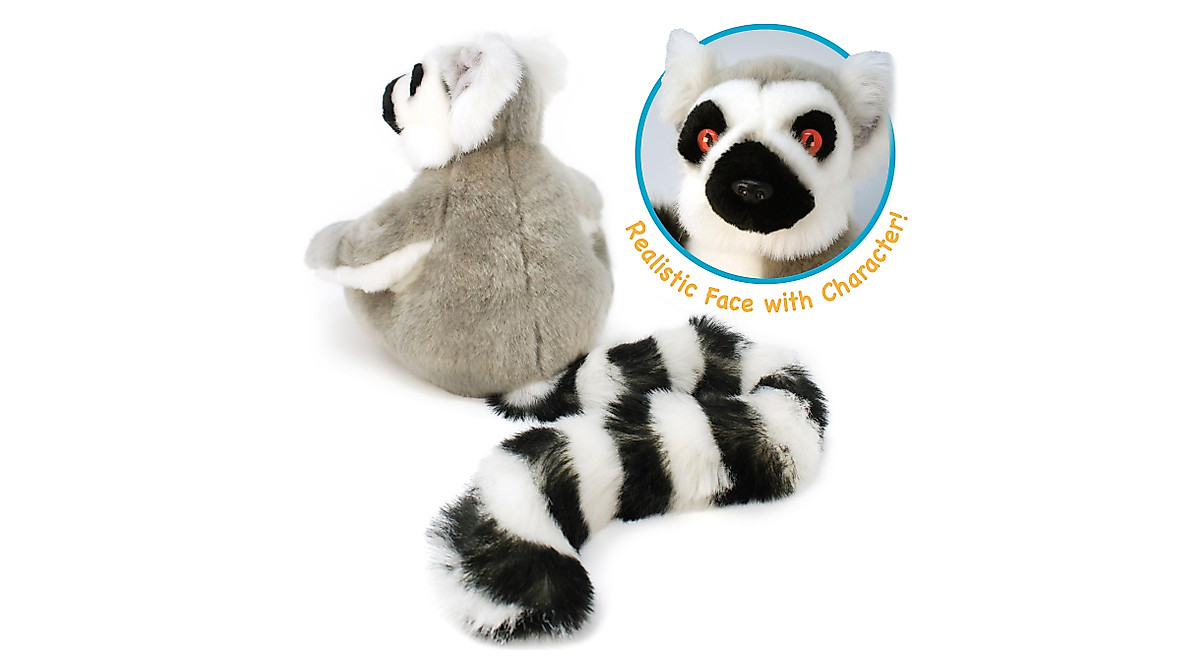 TigerHart Ringo 21" Ring-Tailed Lemur Plush - Soft & Cute