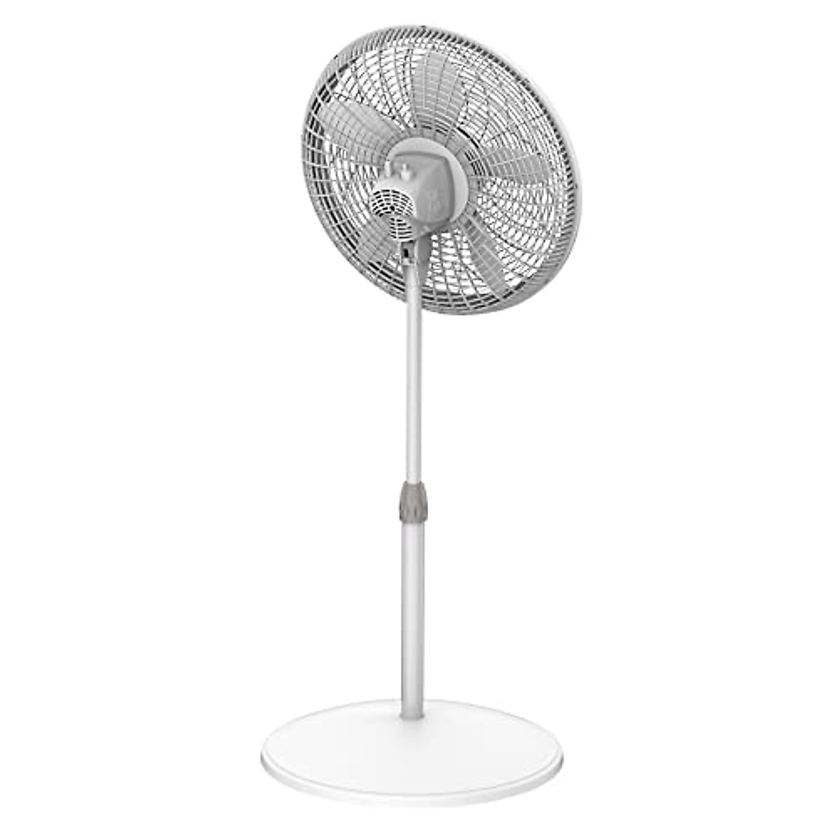 Lasko Oscillating Pedestal Fan, Adjustable Height, 3 Speeds, for Bedroom, Living Room, Home Office and College Dorm Room, 18", White, 1820