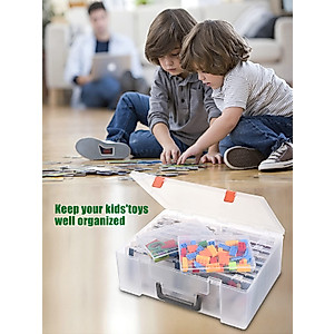 iBune Large Lock Box, Lockable Storage Box Medicine Lock Box