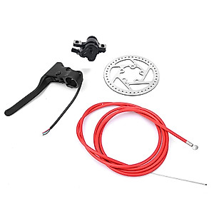 Scooter Rotor Brake Kit,Electric Scooter Disc Brake,Metal Disc Brake Device Set Brake Line Handle Electric Scooter Brake Accessories for Xiaomi M365 Electric Scooter Accessories Kit