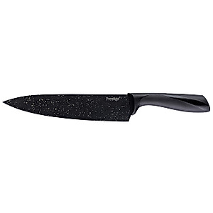 Prestige Stone Quartz Knives/Cutlery, 2 Piece, Black and Gold Speckle