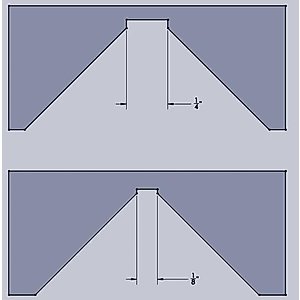 Chamfer Guide for a Stanley No. 9-1/2 Block Plane, 1/4"