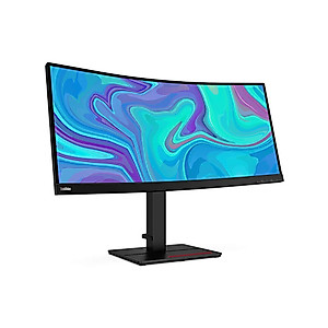 Lenovo 61F3GAR1US ThinkVision T34w-20 34-inch Curved 21:9 Ultrawide Monitor with USB Type-C (Renewed)