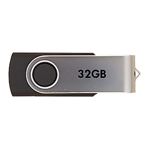 32GB USB 2.0 Flash Drive (Two Pack 32GB x 2 = 64GB + Finger Ring Kickstand) Memory Stick Thumb Drive Zip Drive Jump Drive