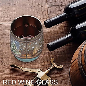 WYUSPGK 304 Stainless Steel Insulated Cup, Warm Fireplace Print Smooth Rim, Durable & Reusable - Perfect for Office, Home, And Travel