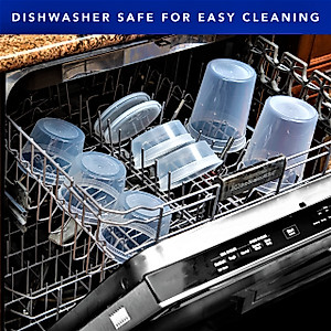 Green Direct Deli Containers With Lids Food Storage Containers 8 oz. Pack of 24, Disposable Clear Round Leakproof Plastic Containers For Lunch