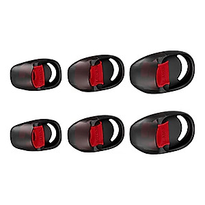 HyperX Cloud Buds – Bluetooth Wireless Headphones, Qualcomm aptX HD, 10 Hour Battery Life, 14mm Drivers, Comfortable Silicone Ear Tips, 3 Ear Tip Sizes Included, Mesh Travel Pouch