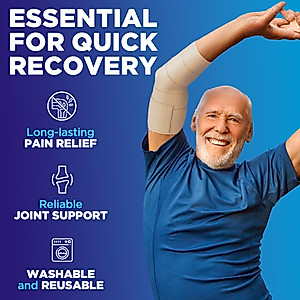 Premium Elastic Bandage Wrap - 4pk (2x6", 2x4") – Self-Closing - Strong Compression Bandage Wrap - Waist, Legs, Elbow, Knee Wrap