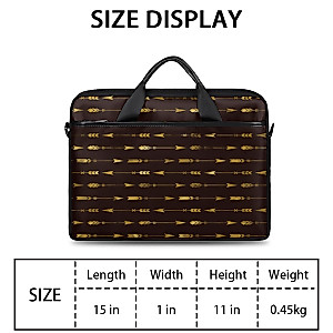 Ethnic Arrows Laptop Computer Bag Waterproof Shoulder Messenger Bag 13-15 inch Durable Laptop Tote Bag with Shoulder Strap Handle Lightweight Crossbody Briefcase