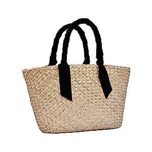 Urban Jungle Décor, Handmade Sustainable Straw Tote Bag, French/Moroccan Market Bag, Beach Bag for Women, Beach Accessories