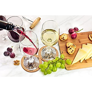 Homento Funny Plant Coasters for Drinks Absorbent with Holder-Plant Gifts for Plant Lovers Women,Funny Succulent Gifts for Gardeners,Crazy Plant Lady Gift,Plant Cork Coasters with Cork Base,Set of 6