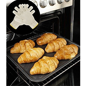 4 Pairs Oven Gloves with Fingers,Heat Resistant Gloves for Cooking,Grill Gloves,BBQ Gloves,Heat Resistant Gloves for Sublimation for Men/Women