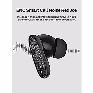 Monster Clarity 108 ANC Active Noise Cancelling Earbuds Bluetooth 5.2 Wireless Earphones with 4 Built-in Microphones, 30H Long Playtime Deep Bass Fast Charging Cordless Hands Free Clear Call