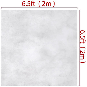 Kate 6.5x6.5ft Light Grey Backdrops Grey White Video Backdrop Abstract Photography Backdrops Portrait Backgrounds Microfiber Grey Backdrop