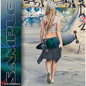 Ping - Decal Style Vinyl Wrap Skin fits Longboard Skateboards up to 10"x42" (Longboard NOT Included)