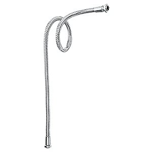PATIKIL 23.6" Universal Gooseneck Hose, M10/M8 Fine Thread 8mm Metal Bendable Hose Flexible Arm Gooseneck Tube Extension for Multifunction DIY, Silver Tone