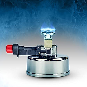 Portable Countertop Butane Burner by Finjan- Portable Butane Burner for Indoor Use. Ideal for Lab or Home- Syphon Coffee Making, Fondue Warmer, S’mores Maker
