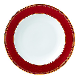 Renaissance Red Rim Soup Plate 9"