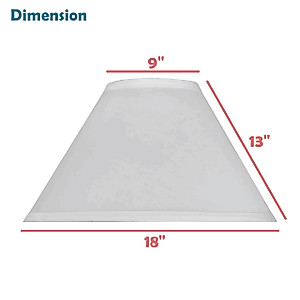 Aspen Creative 33144, Mushroom Shaped Pleated Traditional Spider Construction Lamp Shade, Black, 9" Top x 18" Bottom x 13" Slant Height