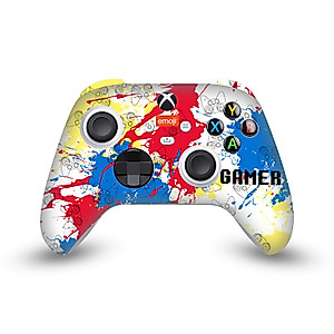 Head Case Designs Officially Licensed Emoji Gamer Art Patterns Vinyl Sticker Gaming Skin Case Cover Compatible with Xbox Series X / S Controller