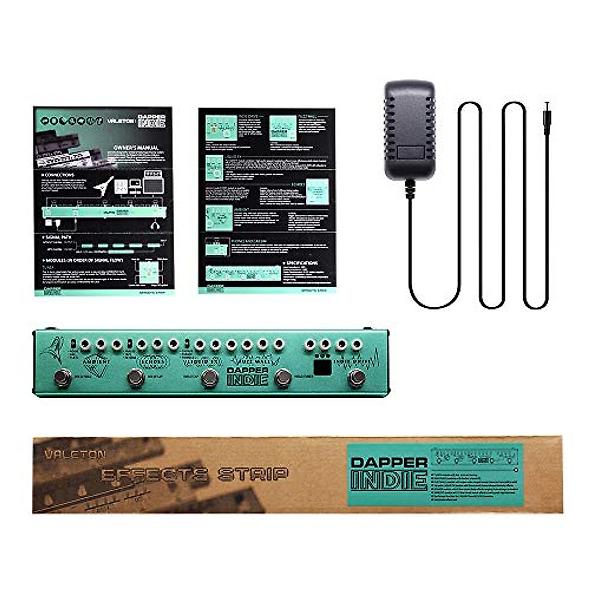 Valeton Multi Effects Guitar Pedal Dapper Indie of Distortion Reverb Delay Chorus Fuzz And Phaser Tremolo for Indie Ambient Psychedelic Grunge Post Rock Stoner Metal Retro Alternative Tone