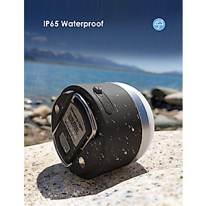 Joyzy Camping Lantern Rechargeable, LED Camping Light with 5 Light Modes, Outdoor Rechargeable Lantern, Adjustable Brightness Mini Hanging Lantern for Camping (Black)