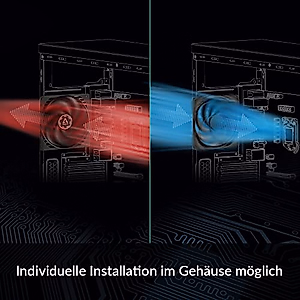 ARCTIC F8 Silent - PC Fan, 80mm Case Fan, Very Quiet Motor, Computer, Almost inaudible, Push- or Pull Configuration, Fan Speed: 1200 RPM - Black